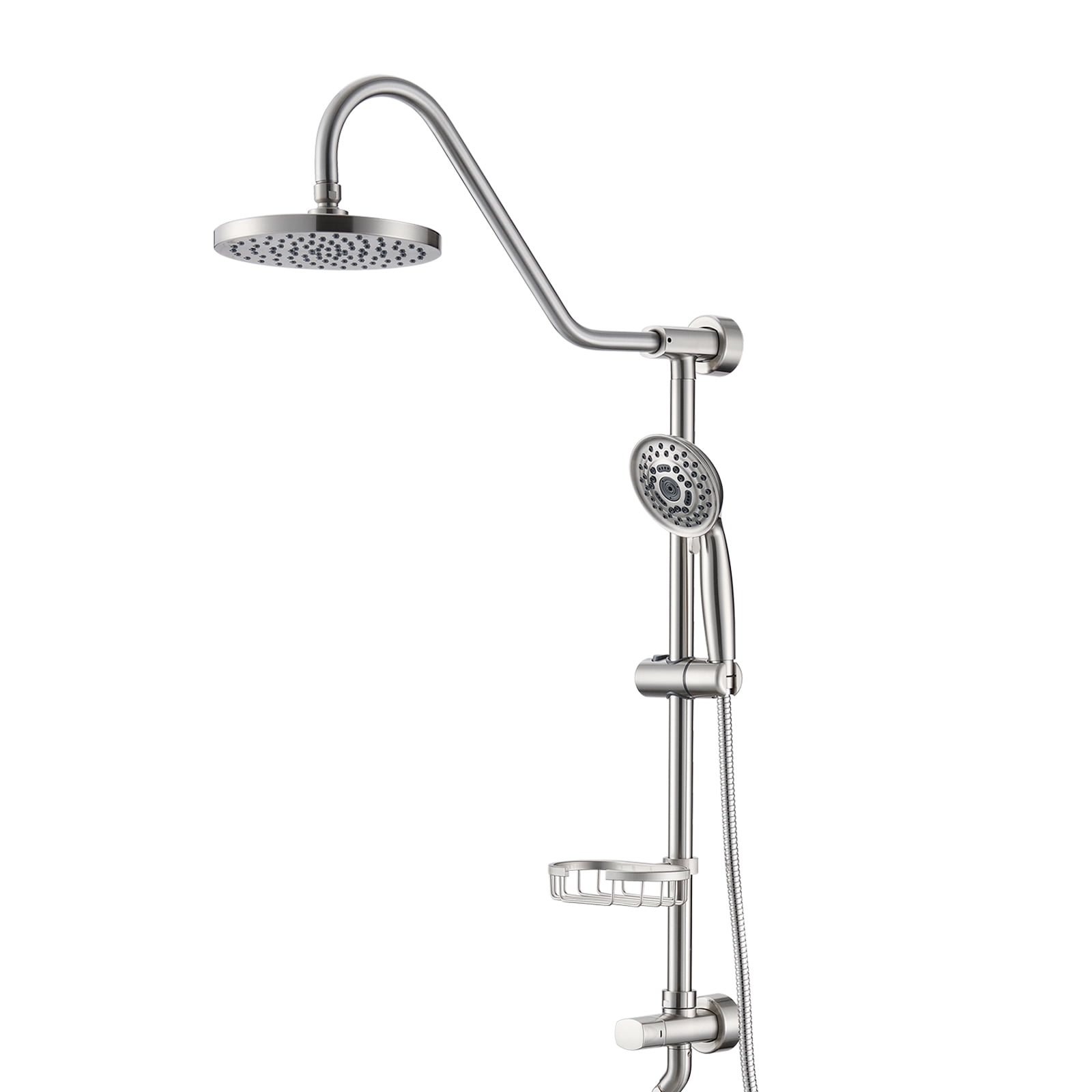 Shower Head with Handheld Shower System with 8" Rain Shower Head ...