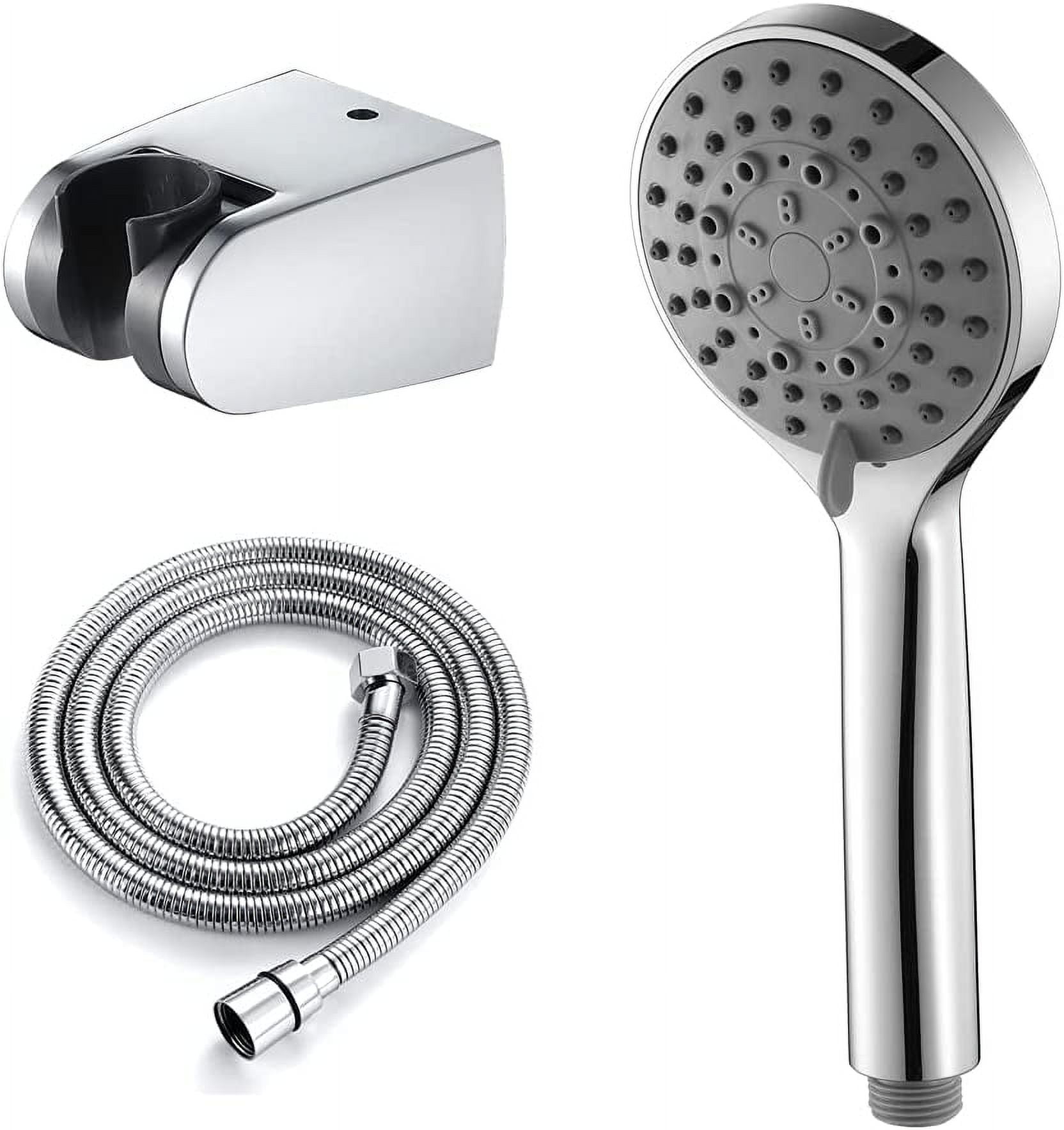Shower Head with High Pressure, Adjustable Flow Handheld Shower with 5 ...