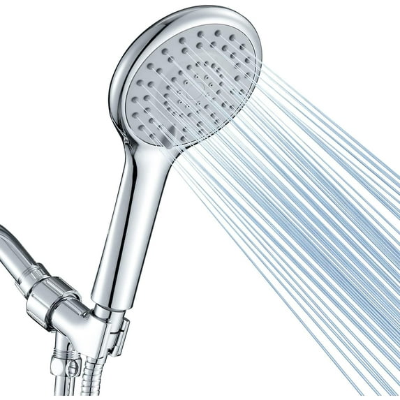 Shower Heads with Handheld 5-Mode Hand Held Shower with Long Hose, High ...