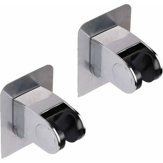 Shower Holder No Drilling Glue Angle, 2Pcs Adjustable Shower Head ...