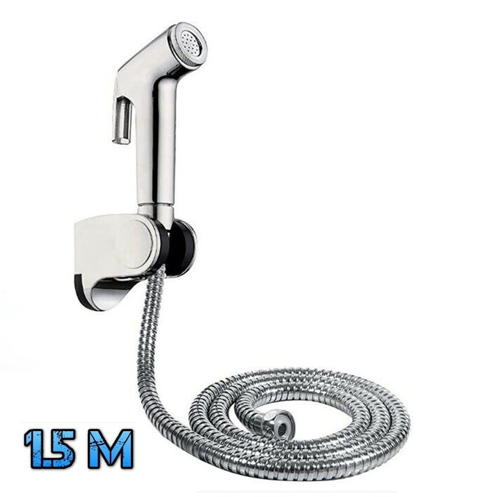 Shower Hose 1.5 M Toilet Bidet Handheld Douche Bidet Chrome Jet Spray ...