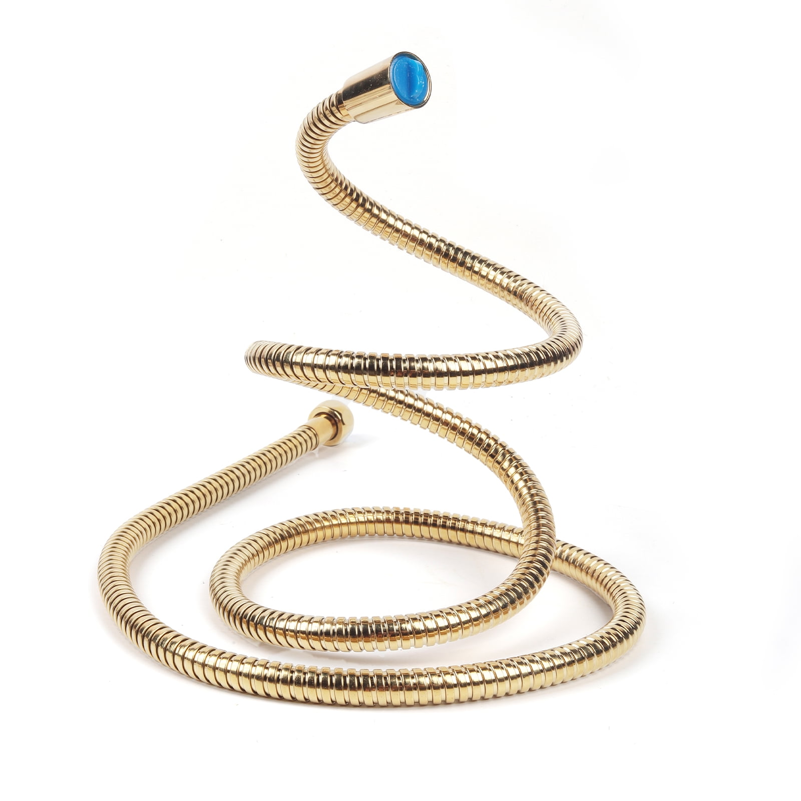 Wanjinli Gold Stainless Steel 71" Kink Free Shower Hose 2 Piece Pack ...