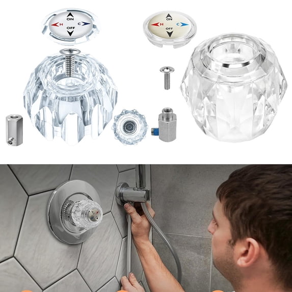 Shower Knob Replacement Tub Faucet Handle Kit RP41661 Single Handle ...