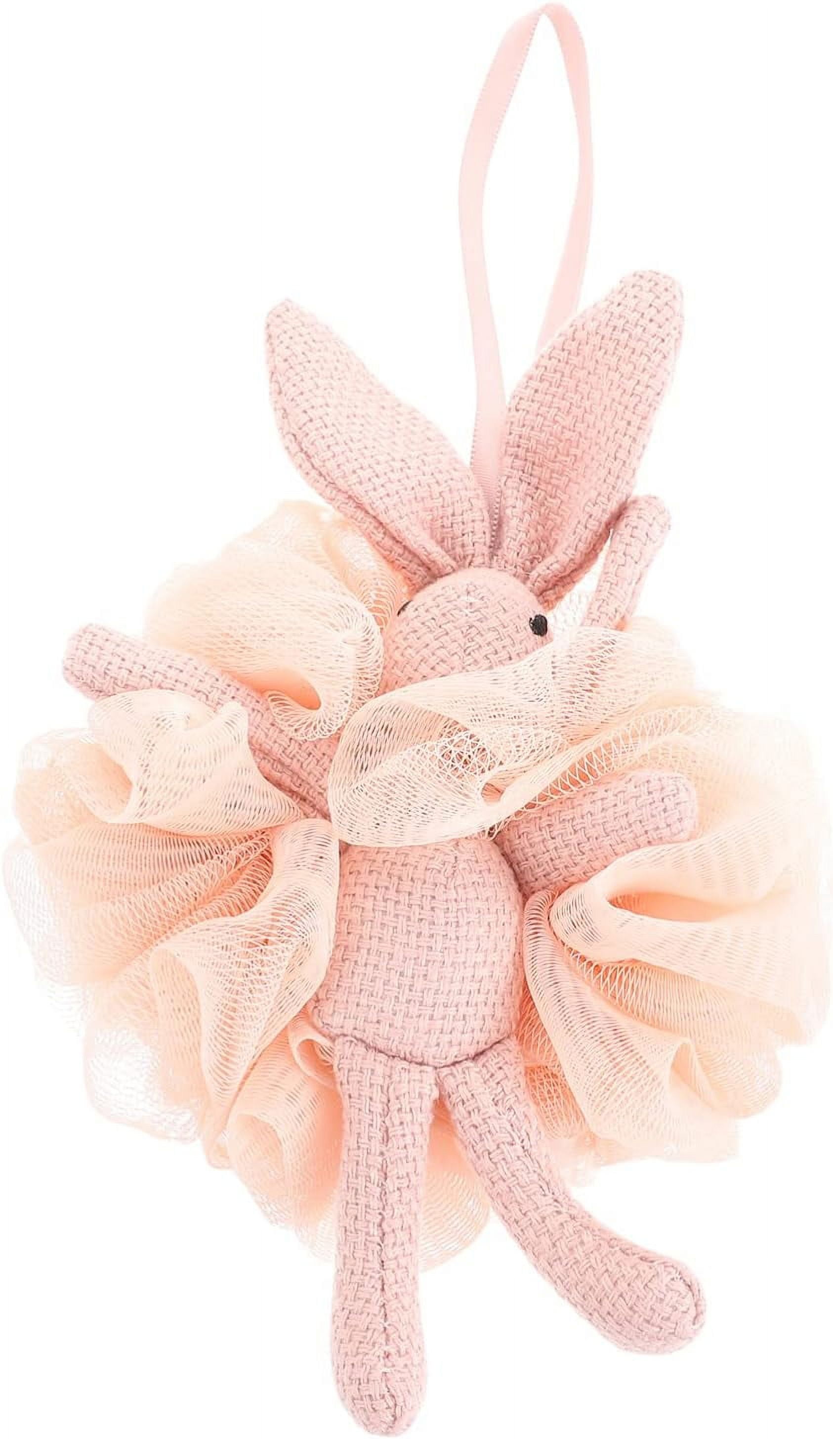 Shower Loofah Balls Shower Bath Sponge Easter Rabbit Bunny Shower ...