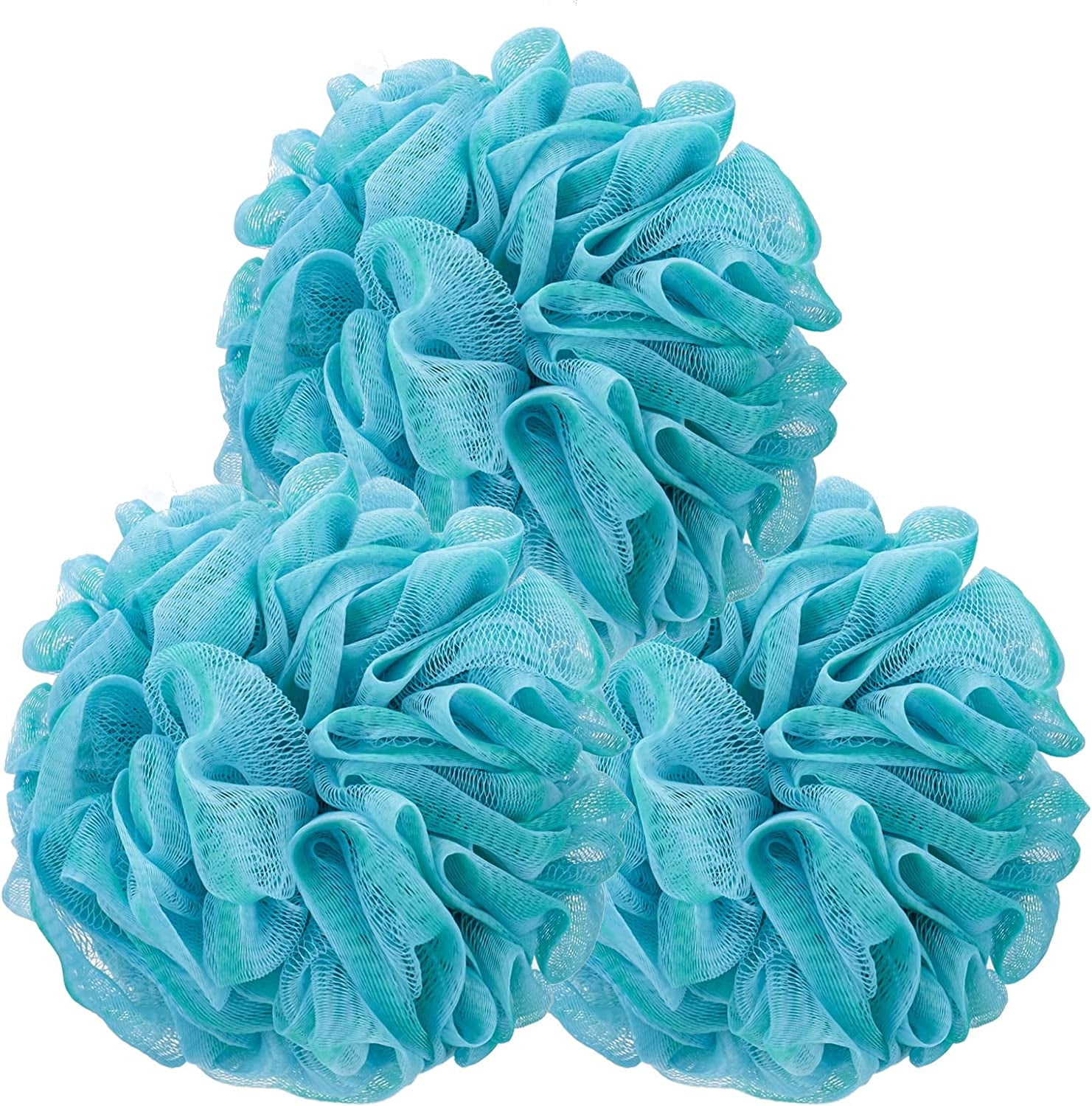 Shower Loofah Sponge Pouf, 75g Exfoliating Body Scrubber, Mesh Bath Puff Suitable for Anyone ...
