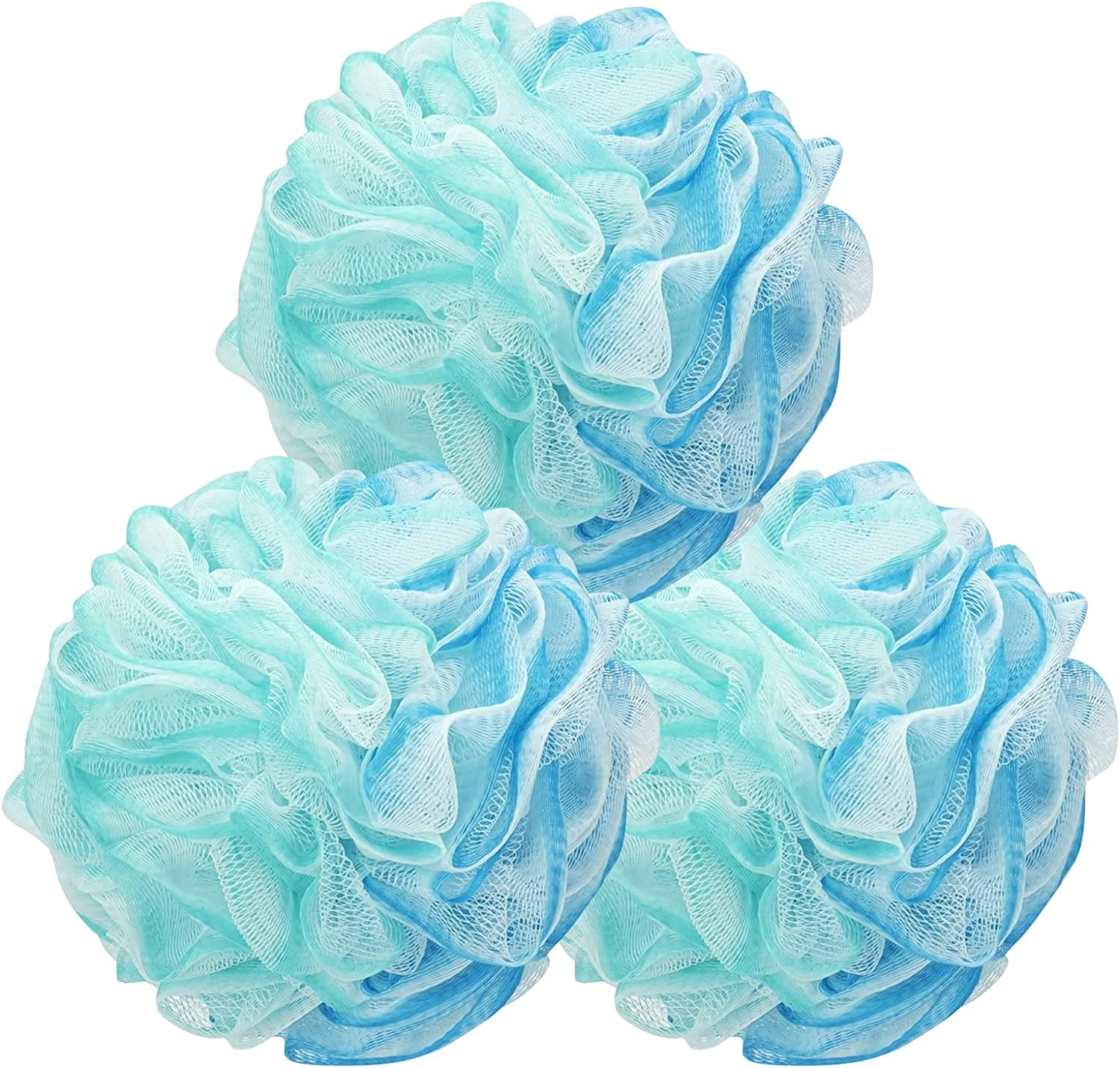 Shower Loofah Sponge Pouf, 75g Exfoliating Body Scrubber, Mesh Bath ...