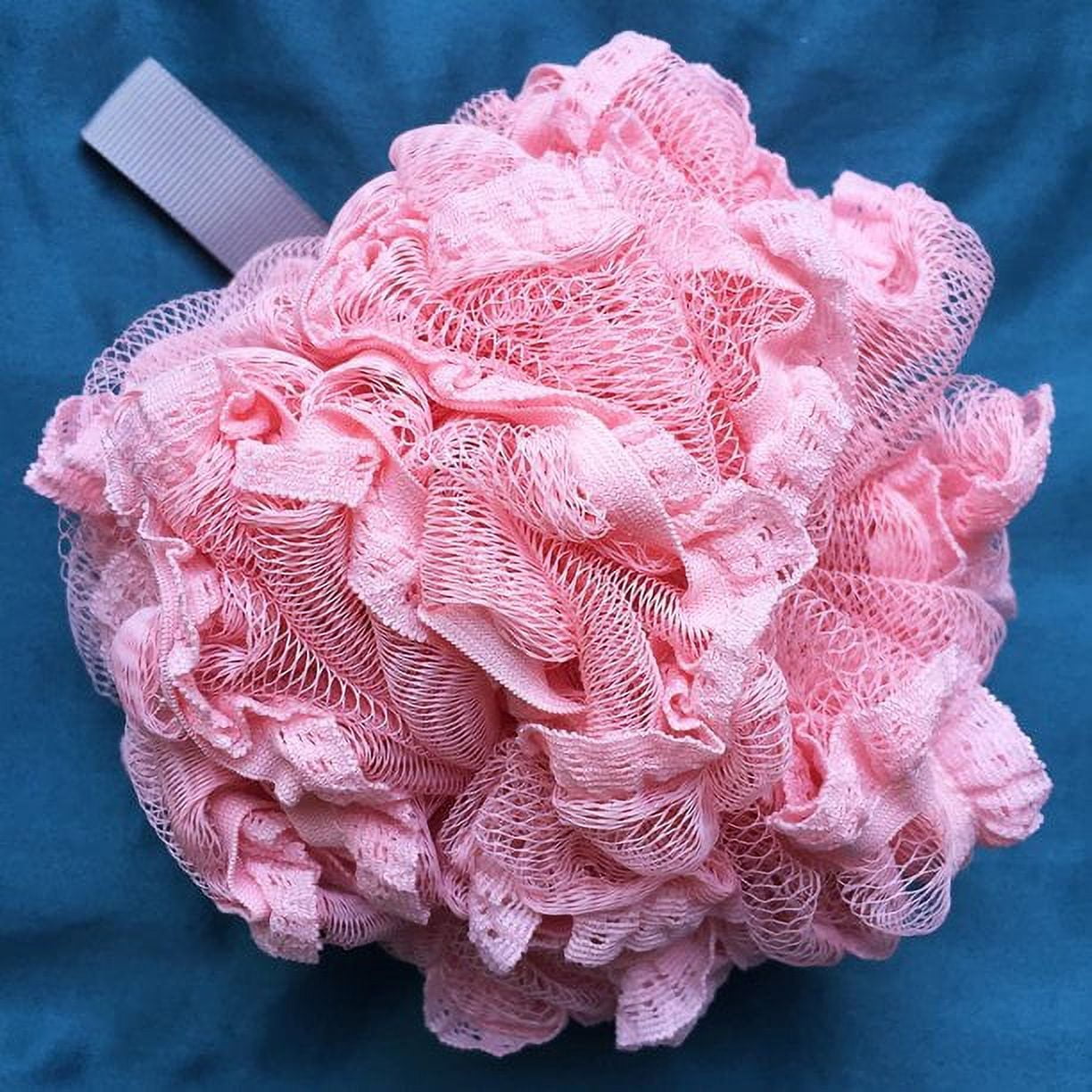 Shower Loofahs Lace, Bath Sponge Lace Loofah Puffs, Mesh Bath Sponges ...