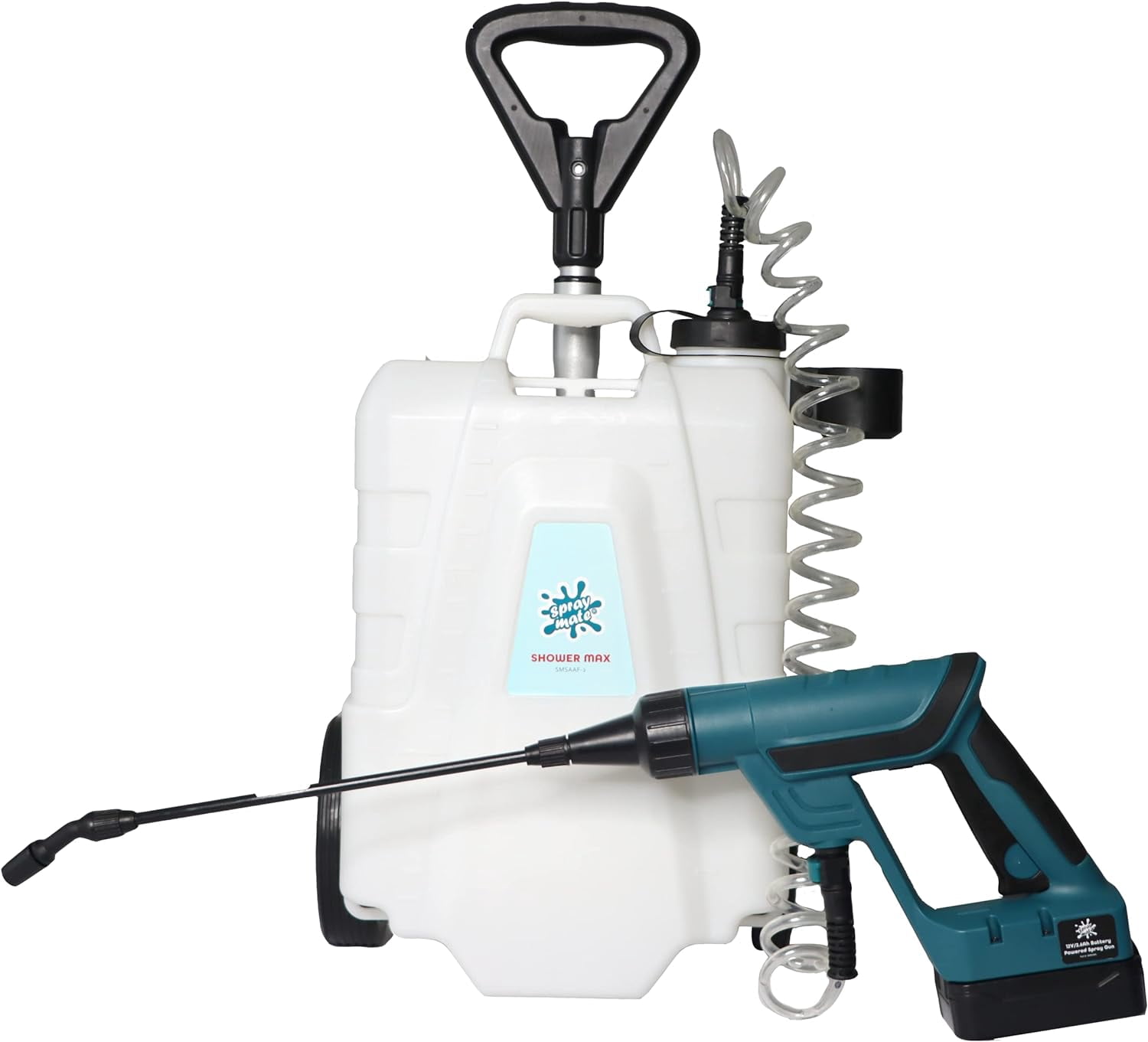 Shower MAX Powered Sprayer - Electric Rolling Garden Sprayer - 4-Gallon ...