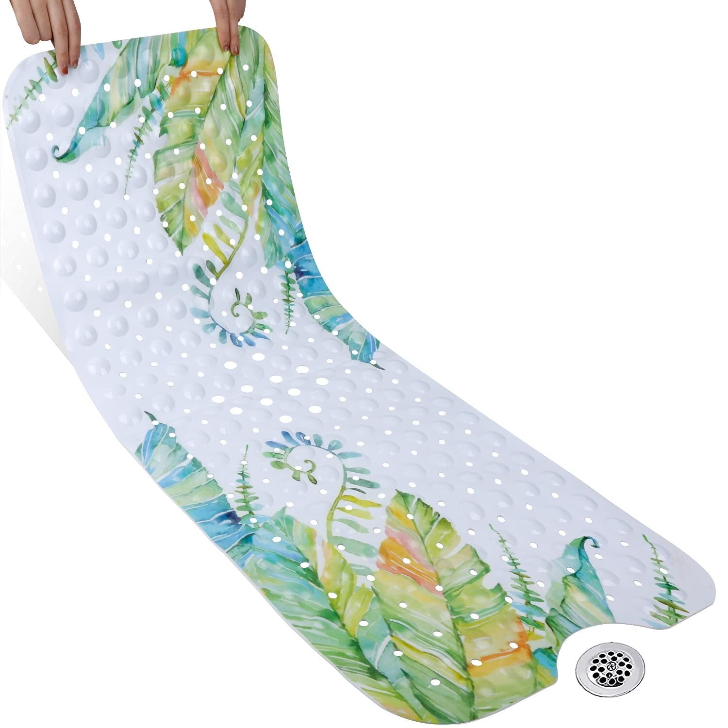 Shower Mat Bathtub Mat Non Slip 40 x 16, Bath Mat for Tub Floor with ...