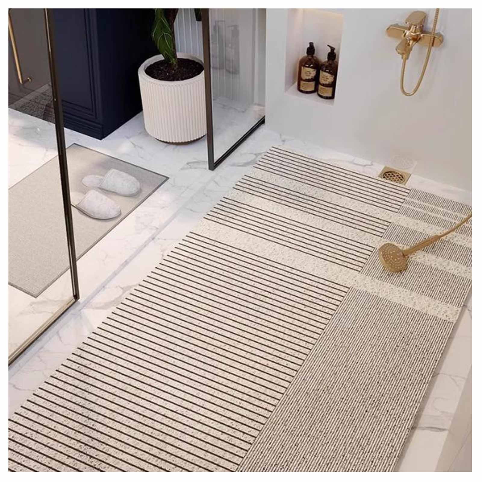 Shower Mat Loofah Bath Mat for Bathroom,Large Inside Shower Mat,Comfort ...