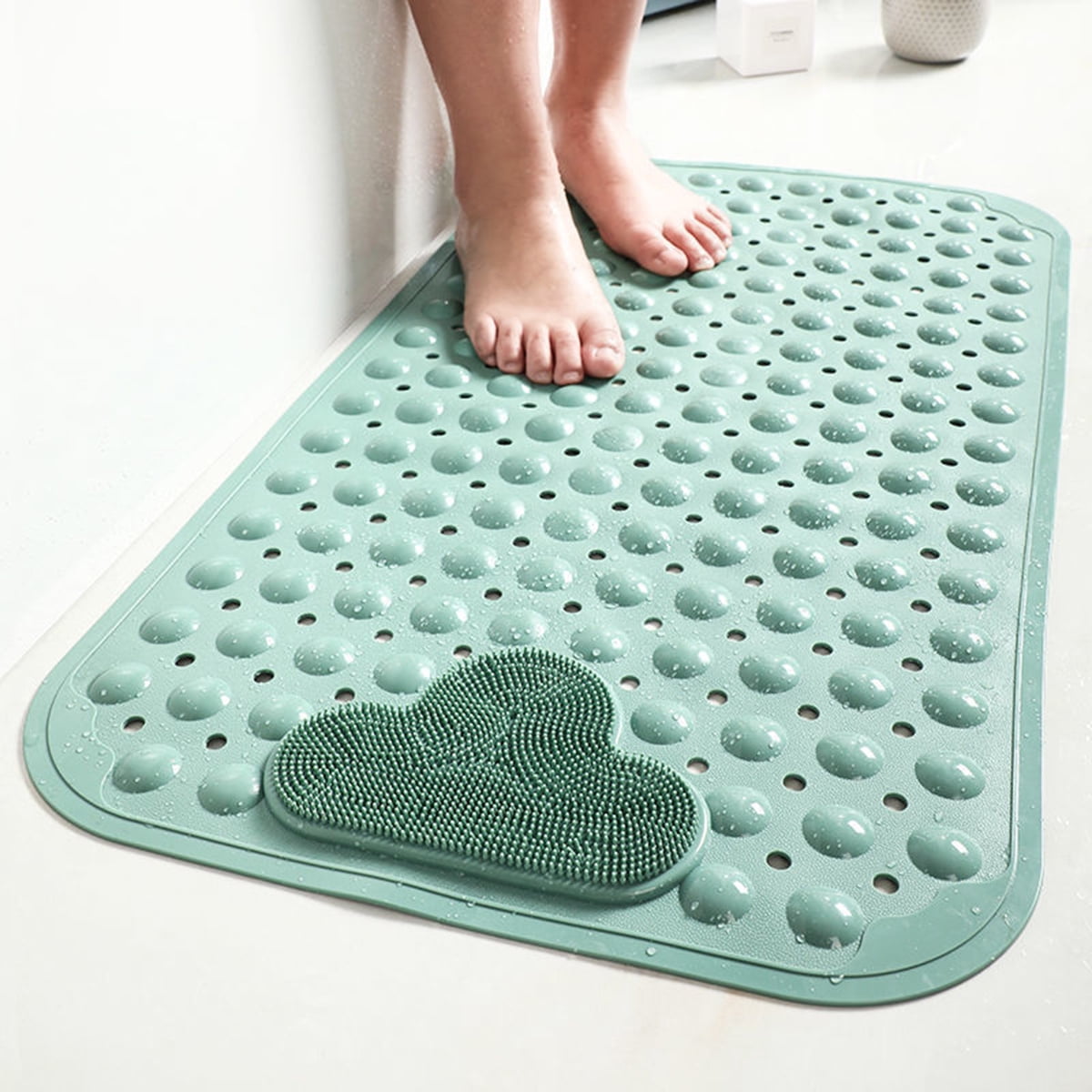 Shower Mat Non Slip - 16x27.6 Bath Mat for Shower Stall or Large ...