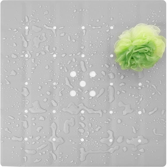 Shower Mat for Textured Surface: Non Slip Shower Mat Without Suction Cups Foldable - Square Bath ...