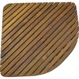 Teak Wood Outside Bathroom Shower Mat (Triangular) - Oiled Finish ...