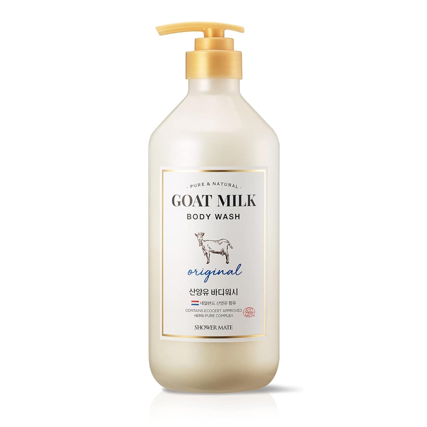 Shower Mate Goat Milk Body Wash, Original Baby Powder Scent, 27 fl oz/800mL (1-Pack) - Walmart.com