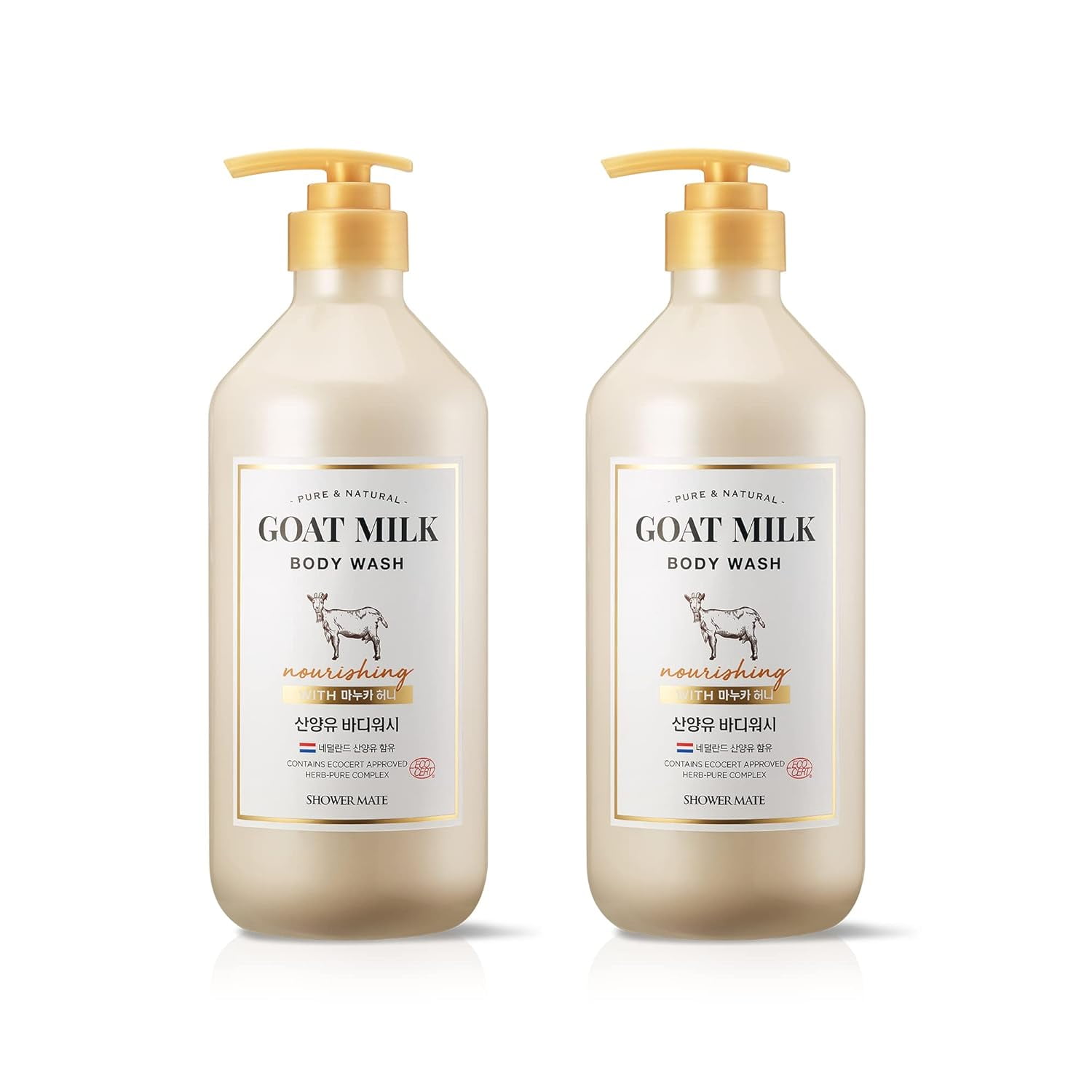 Shower-Mate Goat Milk Body Wash, Natural Hydration, Sensitive Skin ...