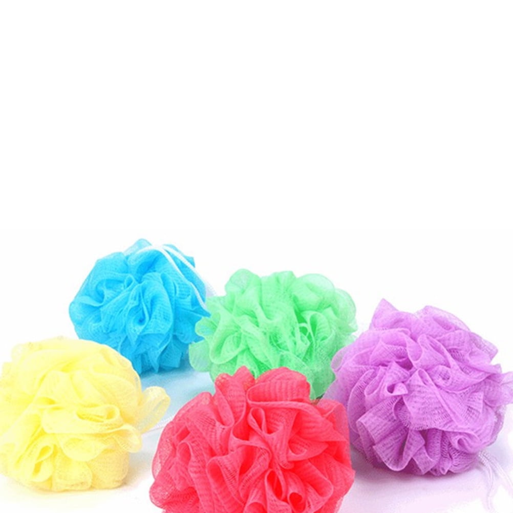 FRCOLOR 8pcs Colorful Mesh Bath Balls Shower Balls Bath Back Scrubber ...
