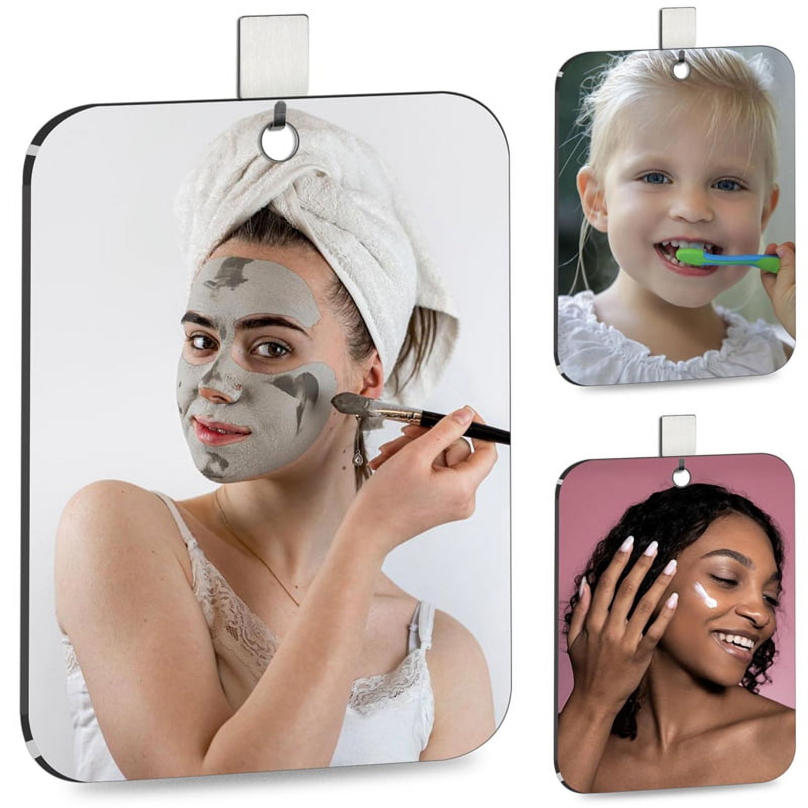 Shower Mirror Fogless for Shaving Mirror for Shower,Unbreakable Deluxe ...