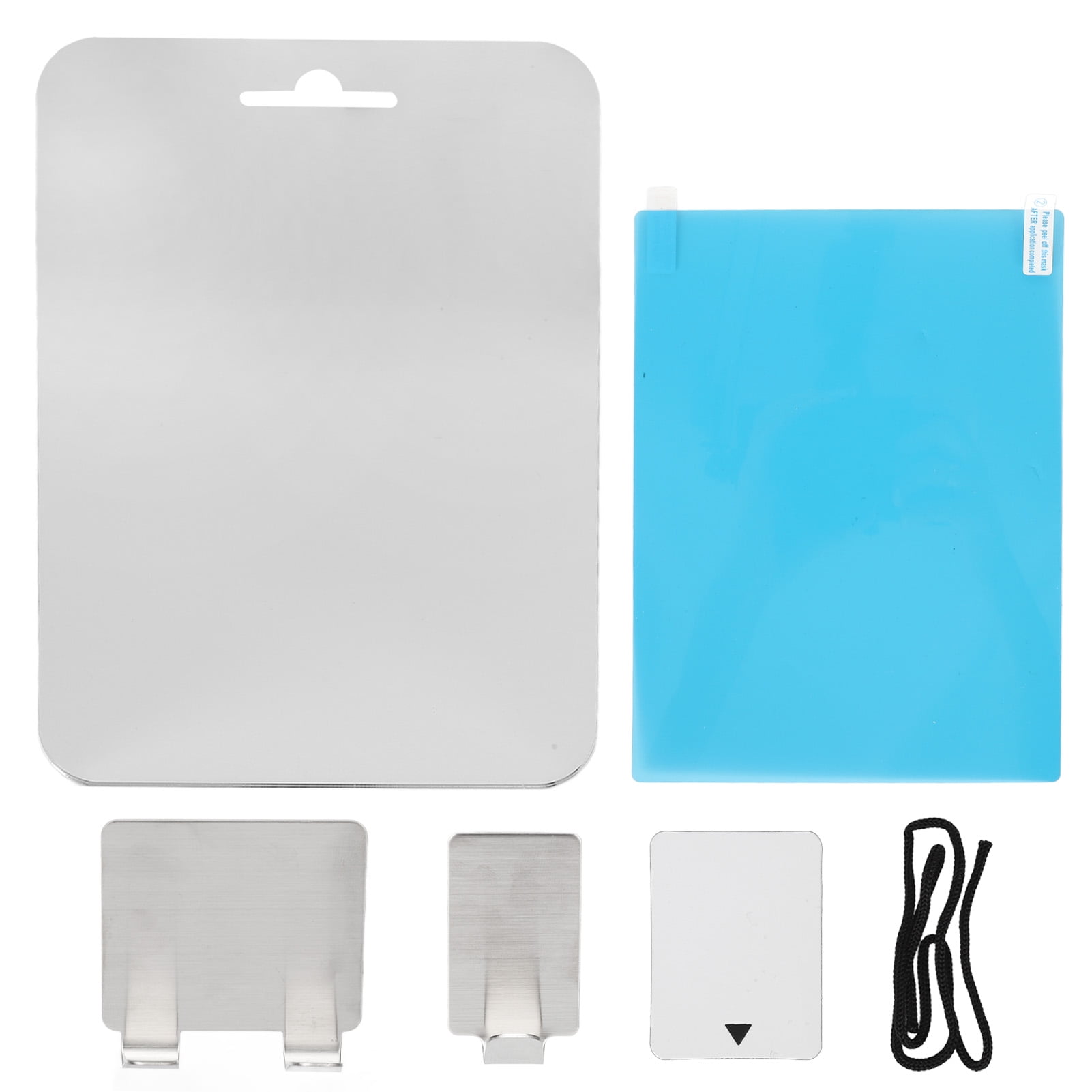 Shower Mirror Rectangle Shape Prevent Fog Film Wall Hanging Bathroom ...