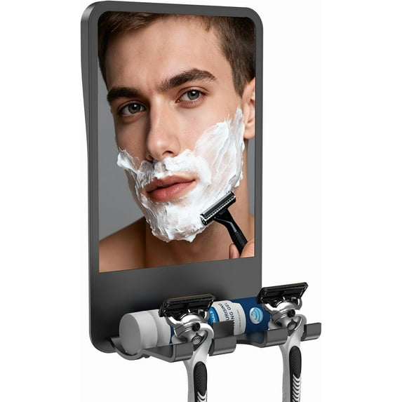 Shower Mirror for Shaving Fogless with Multifunctional Storage Razor ...