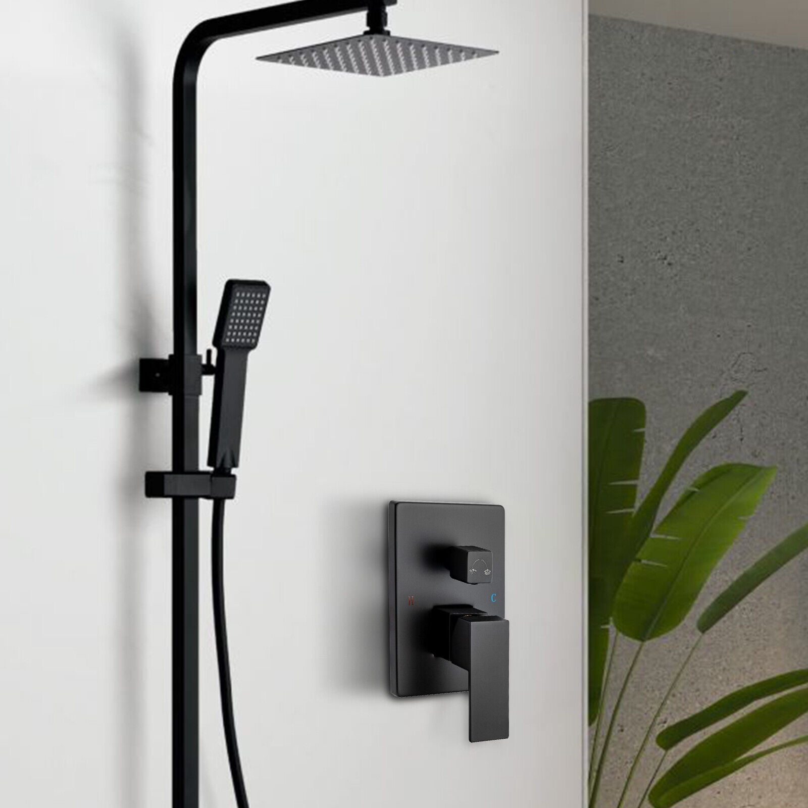 Shower Mixing Valve Solid Brass Shower Valve Pressure Balancing Mixer ...