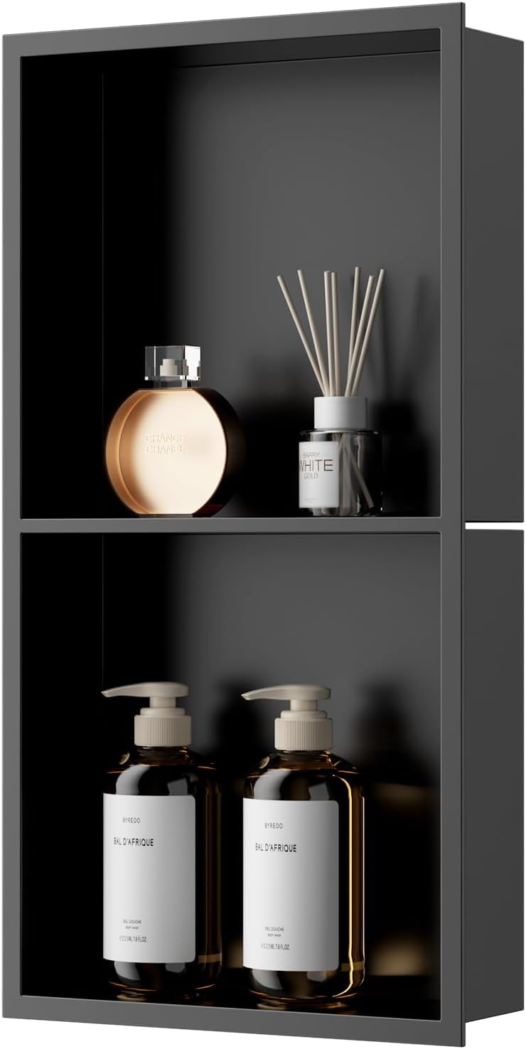 Shower Niche Insert 24"x12", Stainless Steel 2 Layer Niche for Shower ...