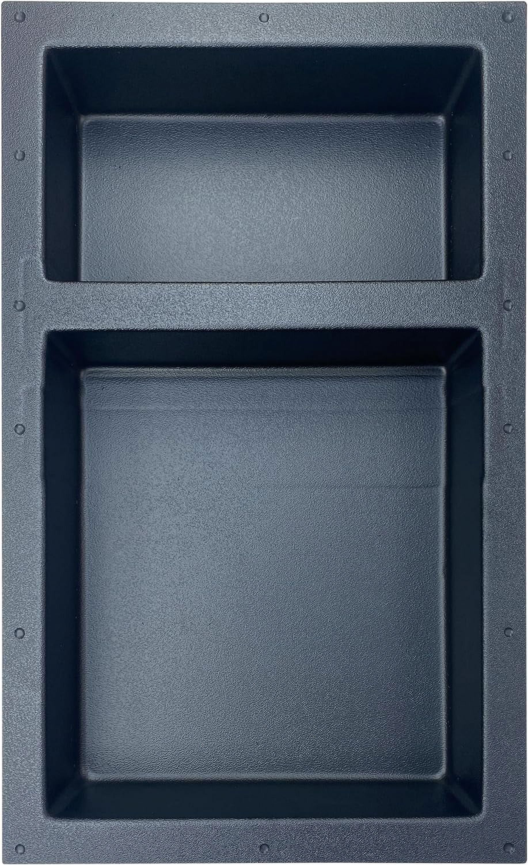 Shower Niche Tile Template - Black Shower Niches Ready for Tile - Matte ...