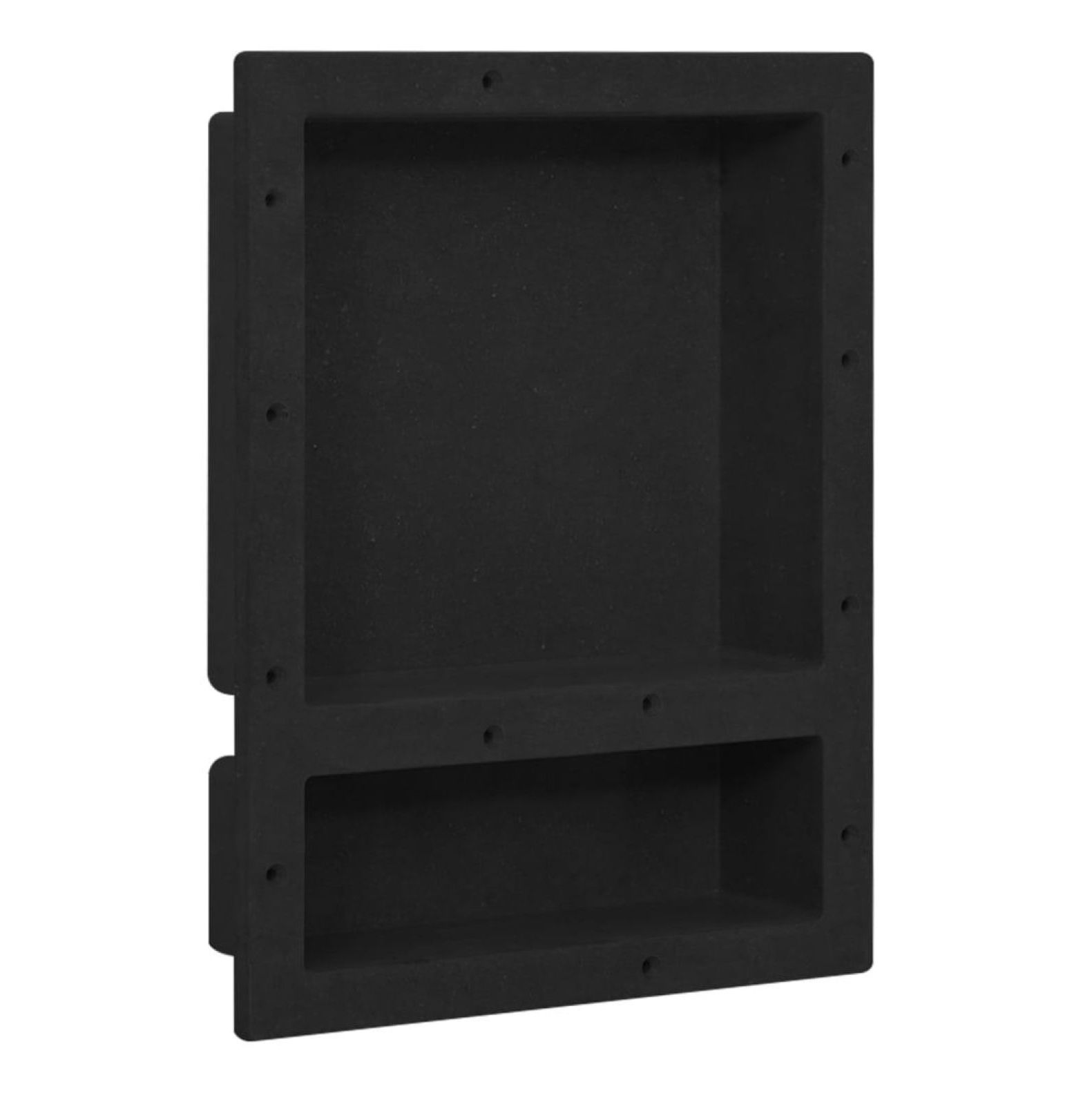 Shower Niche with 2 Compartments Matt Black 16.1"x20.1"x3.9" - Walmart.com