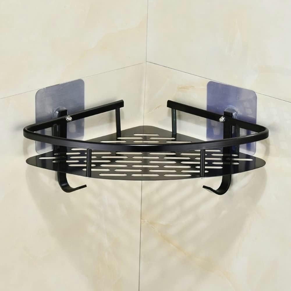 Shower Organizer Corner Shower Caddy Bathroom Shelves, Black Bathroom ...