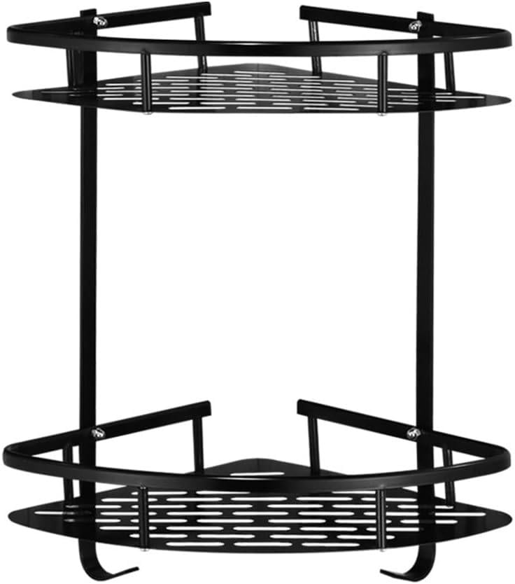 Shower Organizer Corner Shower Caddy Bathroom Shelves, Black Bathroom ...