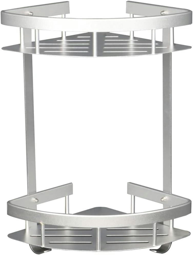 Shower Organizer No Drill Punch-free Bathroom 2-layer Shower Organizer ...
