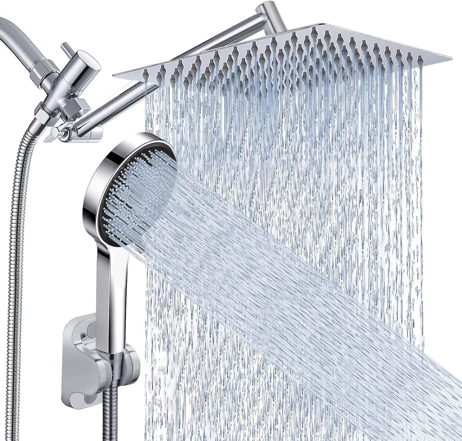 Shower , Rain Shower with Handheld Combo, 10 Inch Adjustable High ...