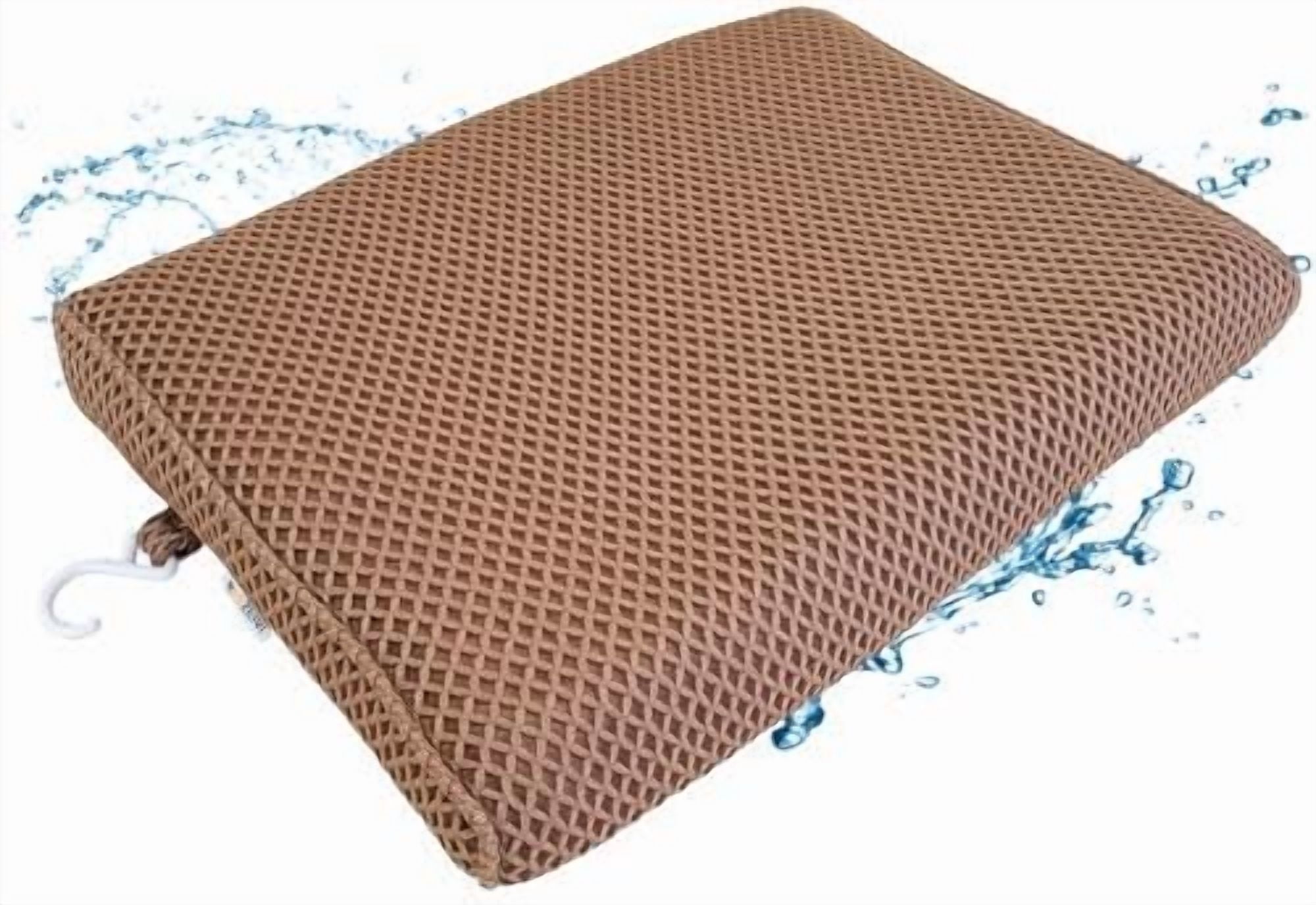 Shower Seat Cushion with Non-Slip Silicone Bottom,Soft 4D Mesh Fabric ...