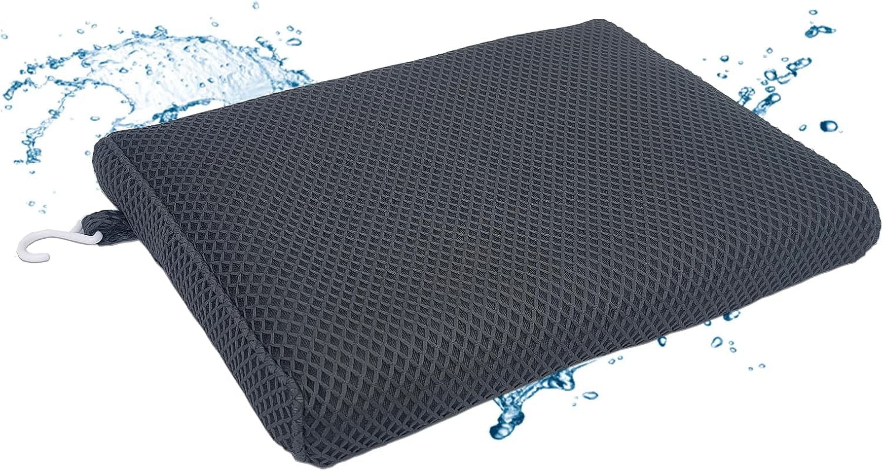 Shower Seat Cushion with Non-Slip Silicone Bottom,Soft 4D Mesh Fabric ...