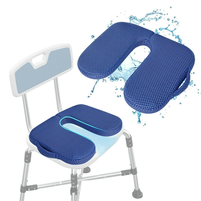 Shower Seat Cushion for Shower Bench, Quick Drying U Shape Shower Chair ...