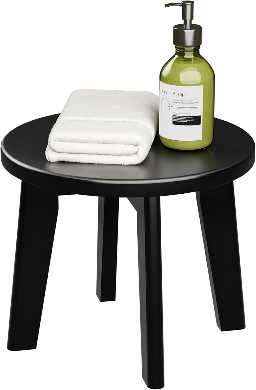 Shower Shaving Foot Rest Stool,Bamboo Step Stool for Kids Adults Small ...