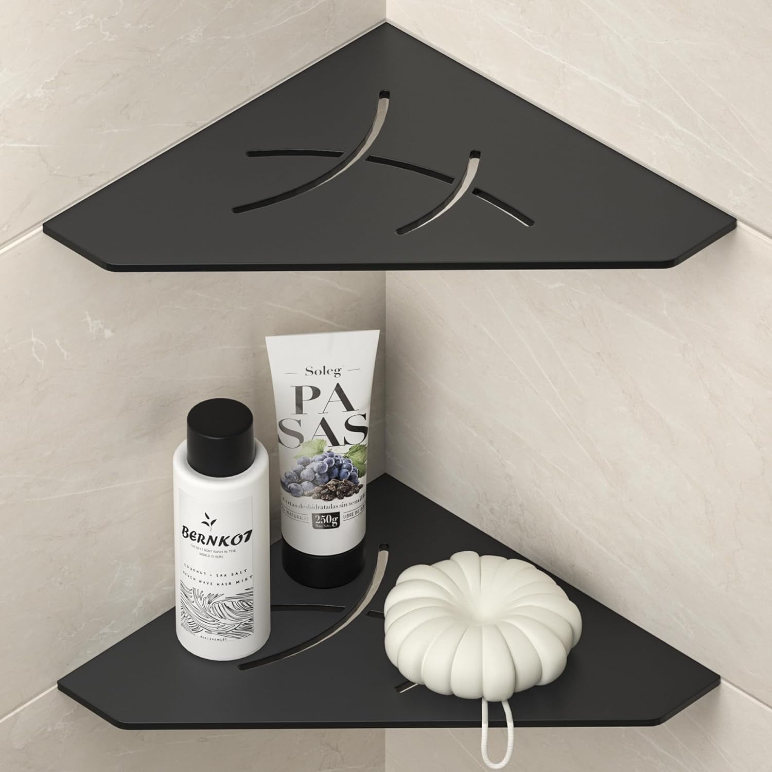 Shower Shelf 10" Matte Black 304 Stainless Steel Pentagonal Corner ...