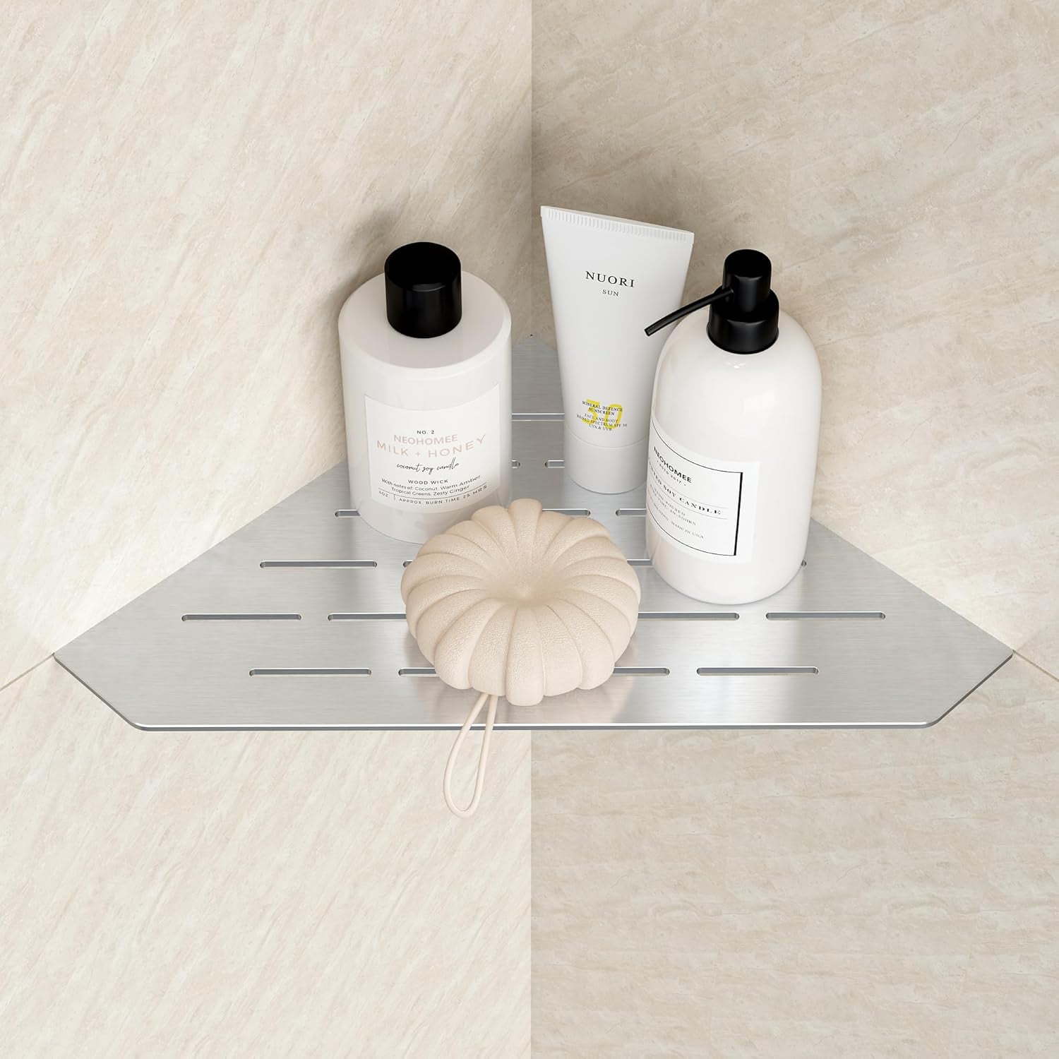 Shower Shelf, Floating Corner Shelves suitable for Tile Wall, Tile ...