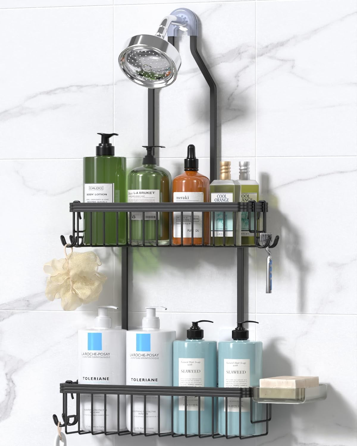 Shower Shelf, Never Rust Shower Organizer, Aluminum Shower Shelf for ...