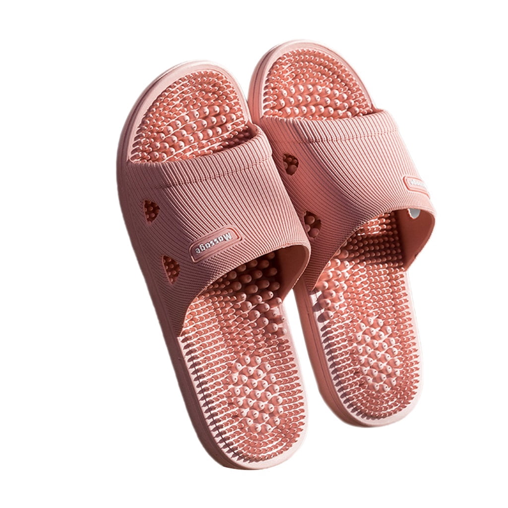 Shower Shoes House Slippers for Women Men Open Toe Acupressure ...