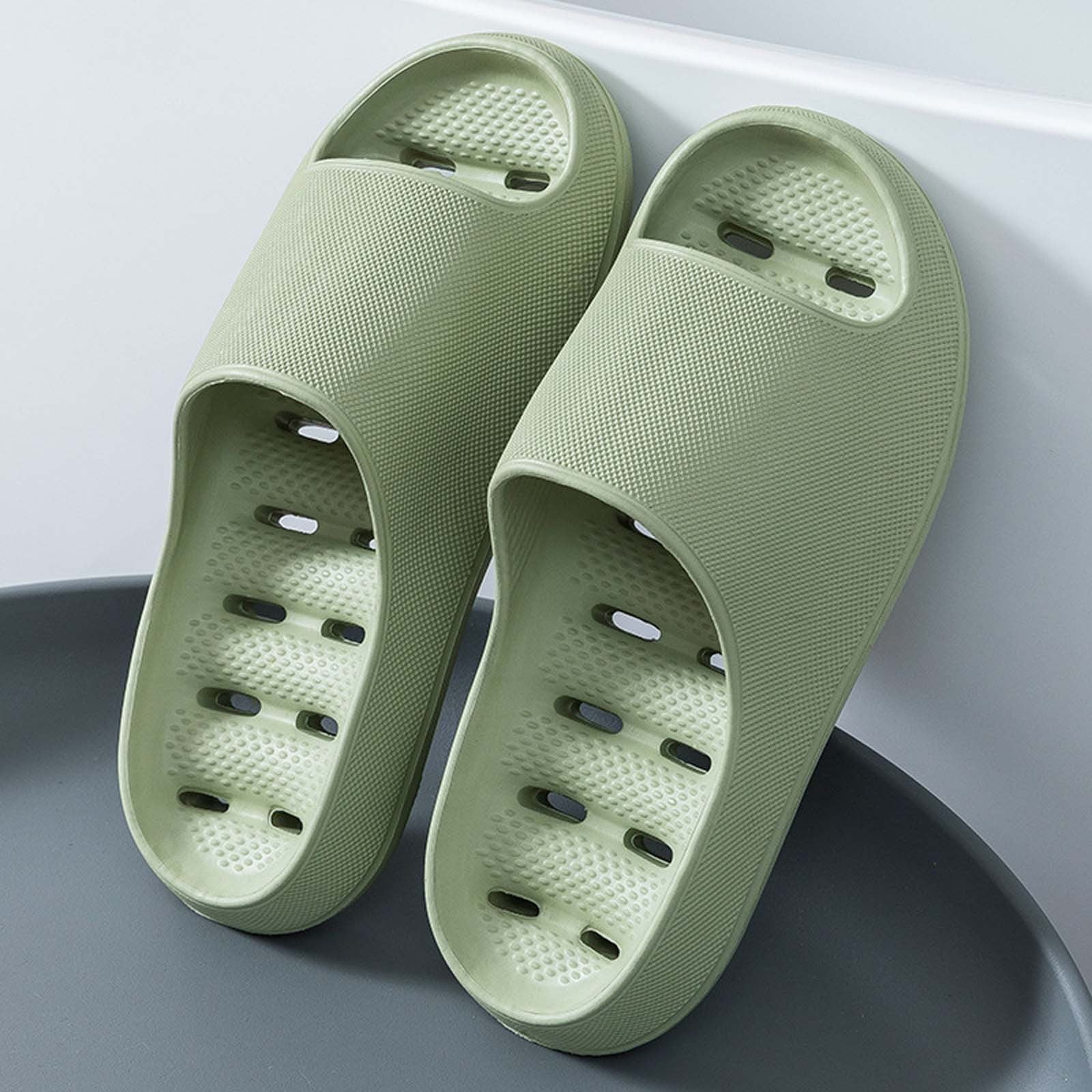Shower Shoes for Women and Men with Drain Holes Massage Slide Sandals ...