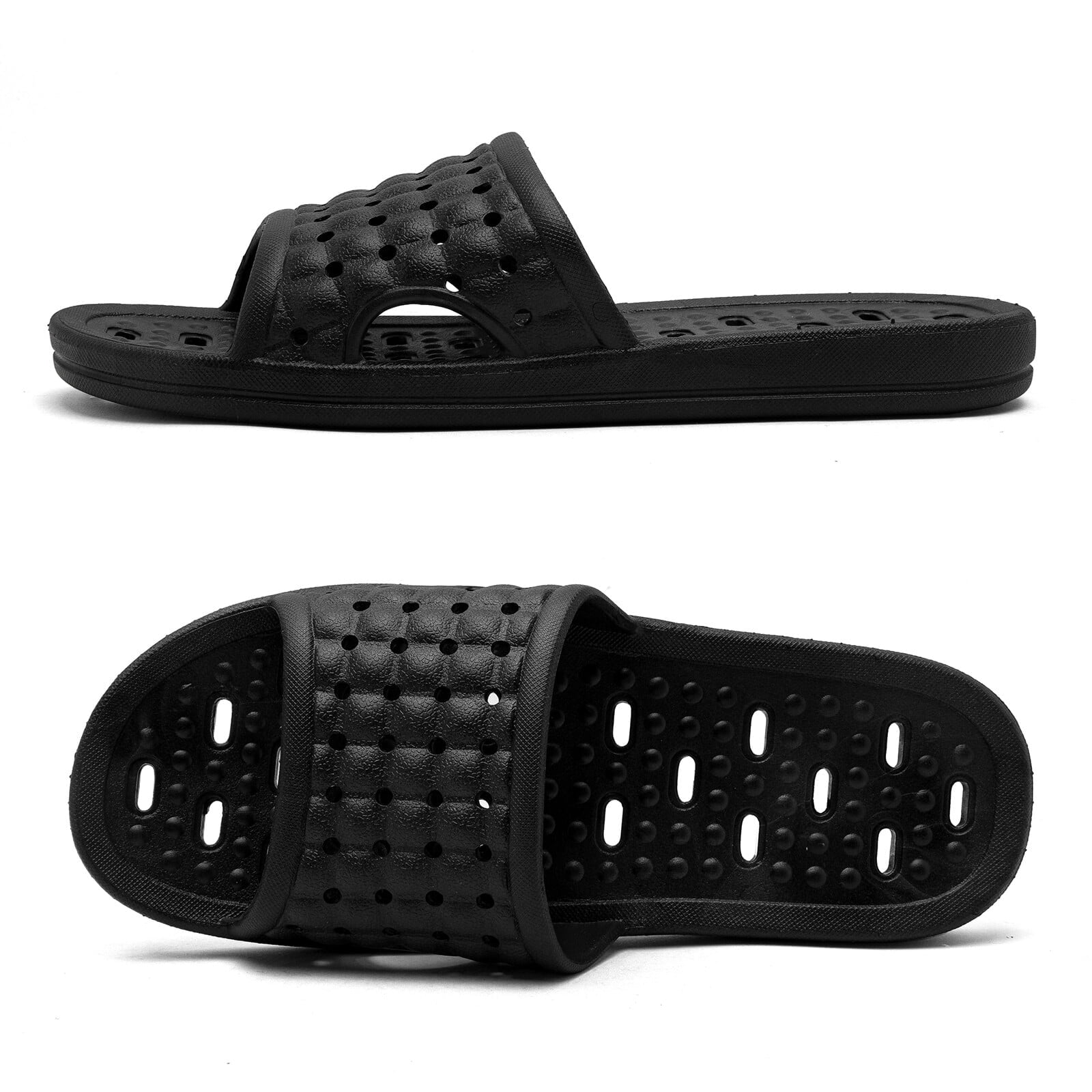 Shower Shoes with Drainage Holes, Quick-Drying Non-Slip Slippers ...