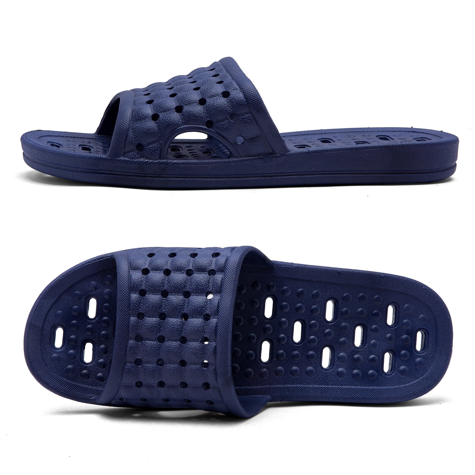 Shower Shoes with Drainage Holes, Quick-Drying Non-Slip Slippers ...