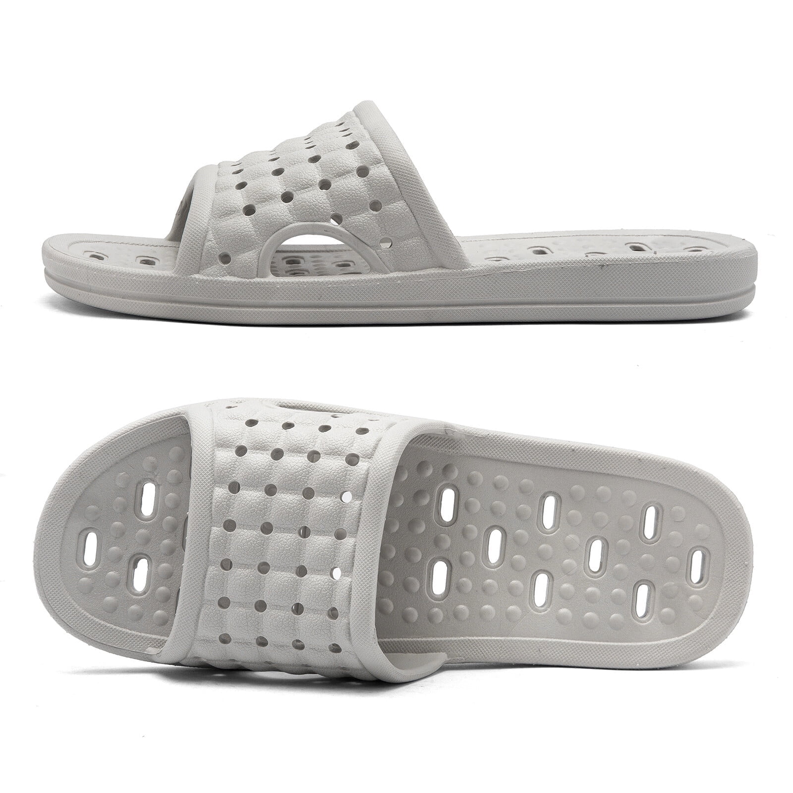 Shower Shoes with Drainage Holes, Quick-Drying Non-Slip Slippers ...