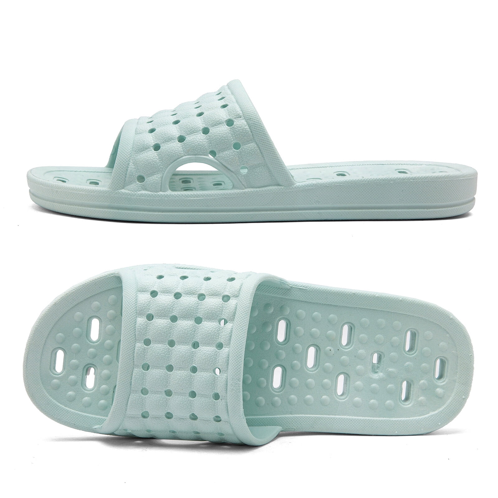 Shower Shoes with Drainage Holes, Quick-Drying Non-Slip Slippers ...