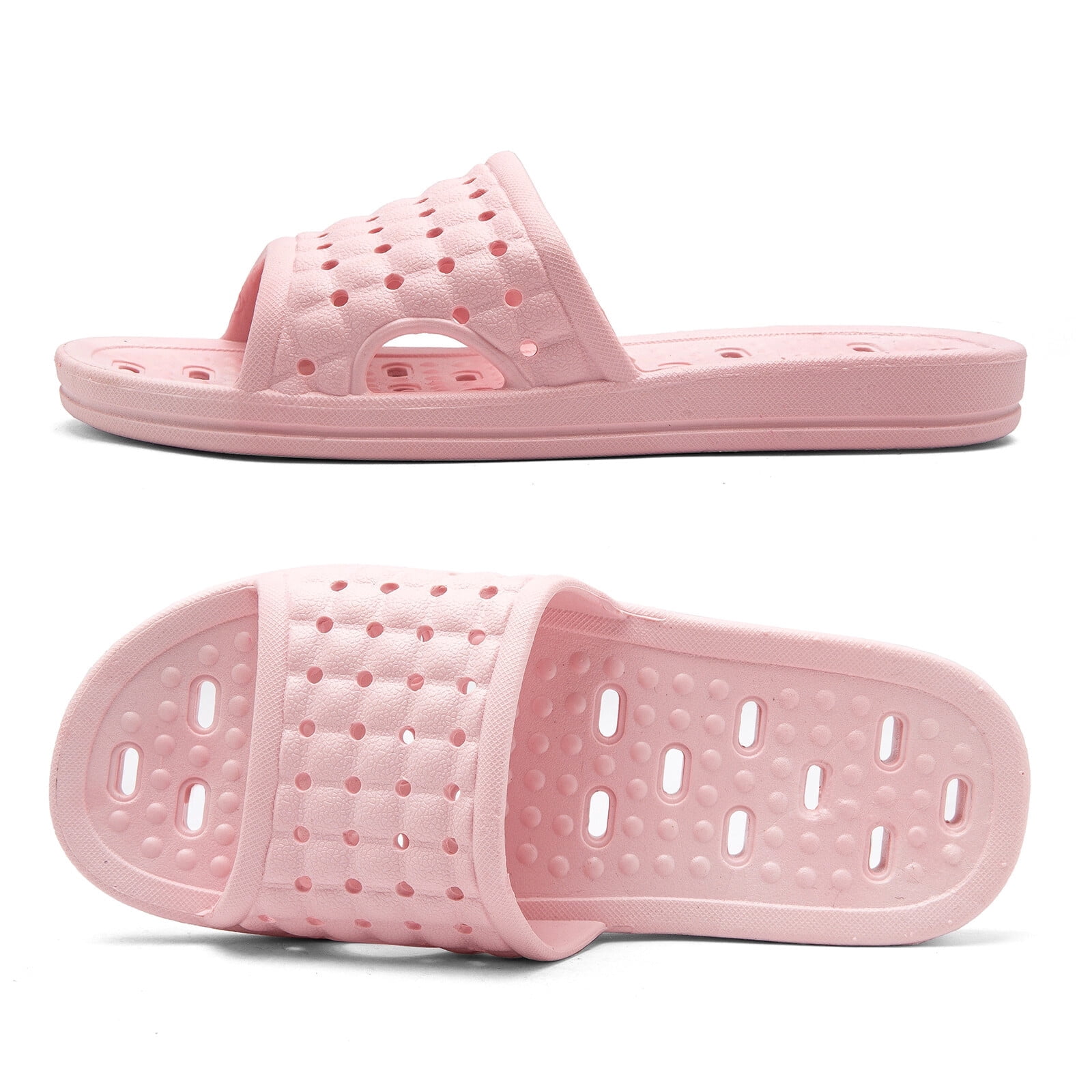 Shower Shoes with Drainage Holes, Quick-Drying Non-Slip Slippers ...