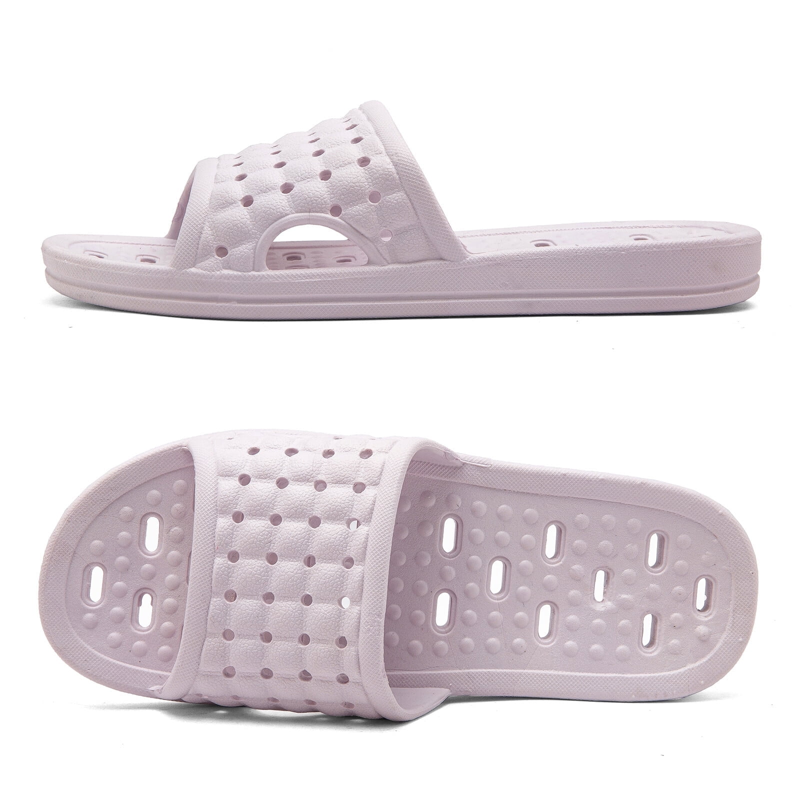 Shower Shoes with Drainage Holes, Quick-Drying Non-Slip Slippers ...