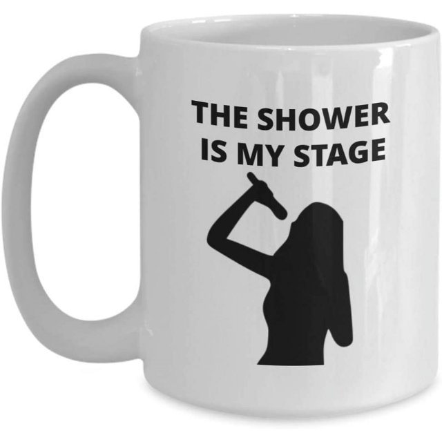 Shower Singing Mug Coffee Cup Singers, Karaoke, Star, Microphone ...