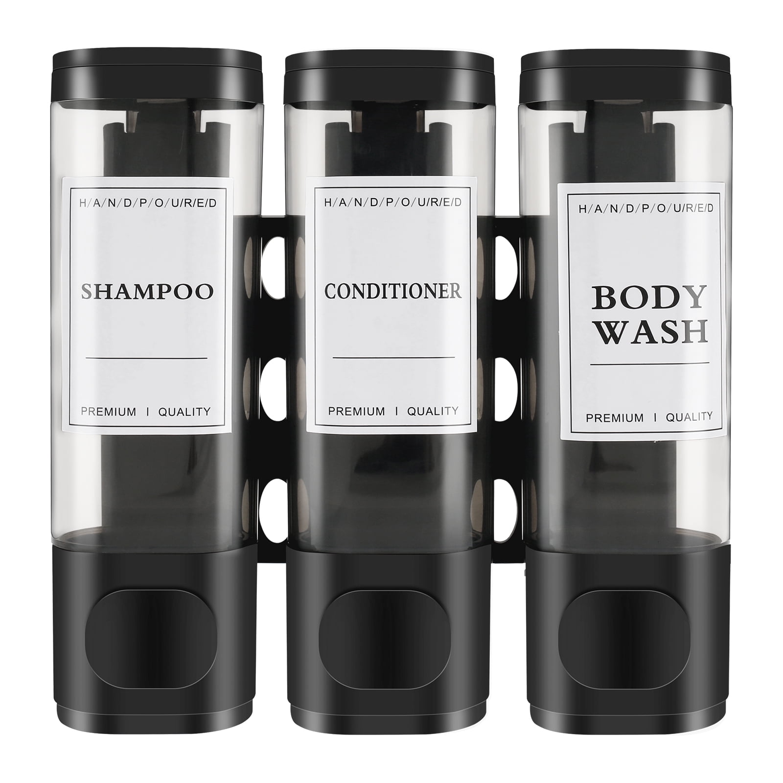 Shower Soap Dispenser No Drill Shampoo and Conditioner Dispenser Large ...