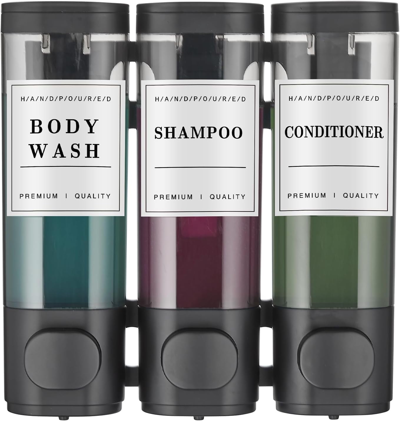 Shower Soap Dispenser Wall Mounted No Drill Shampoo Dispenser for Shower Wall Shampoo and ...