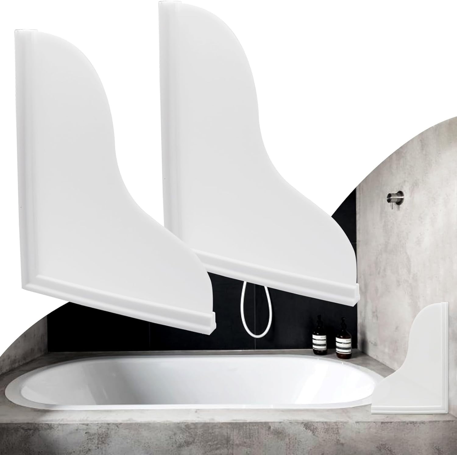 Shower Splash Guard Kit, Large Splash Guards for Bathtub Waterproof ...